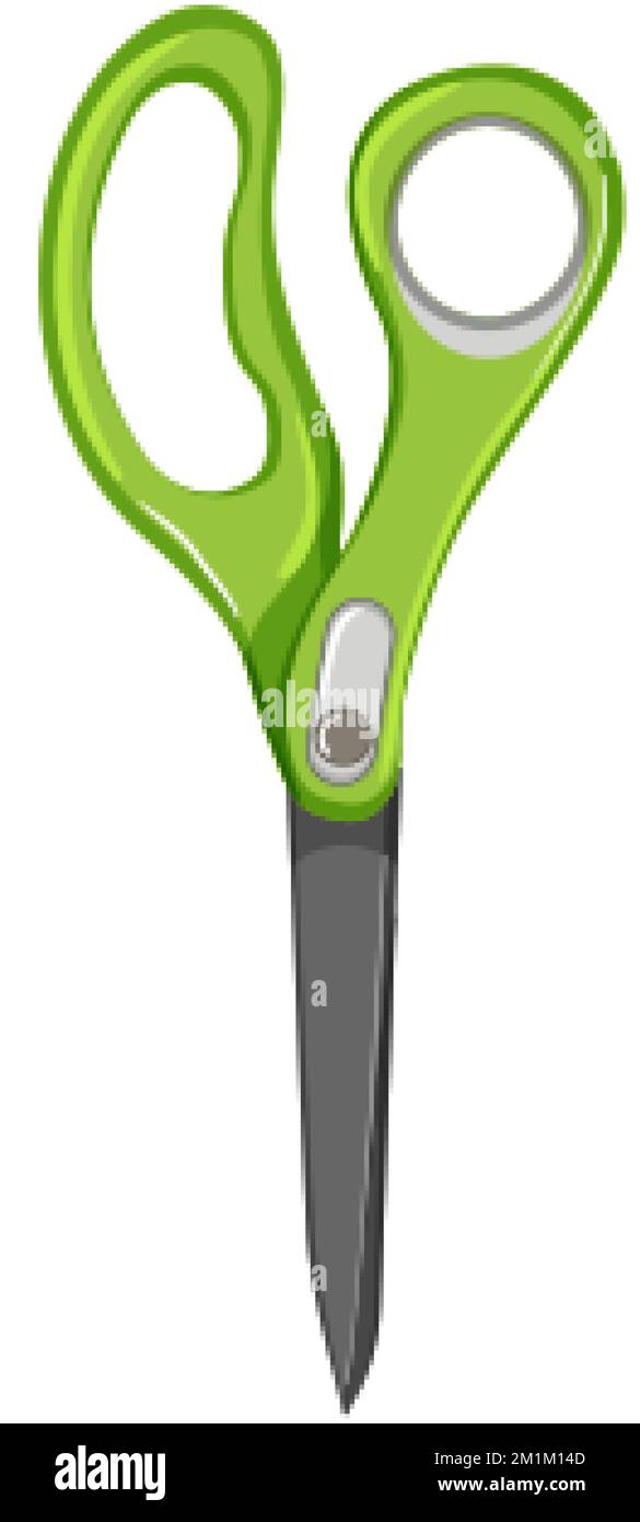 hairdresser scissor cut cartoon vector illustration Stock Vector Image ...