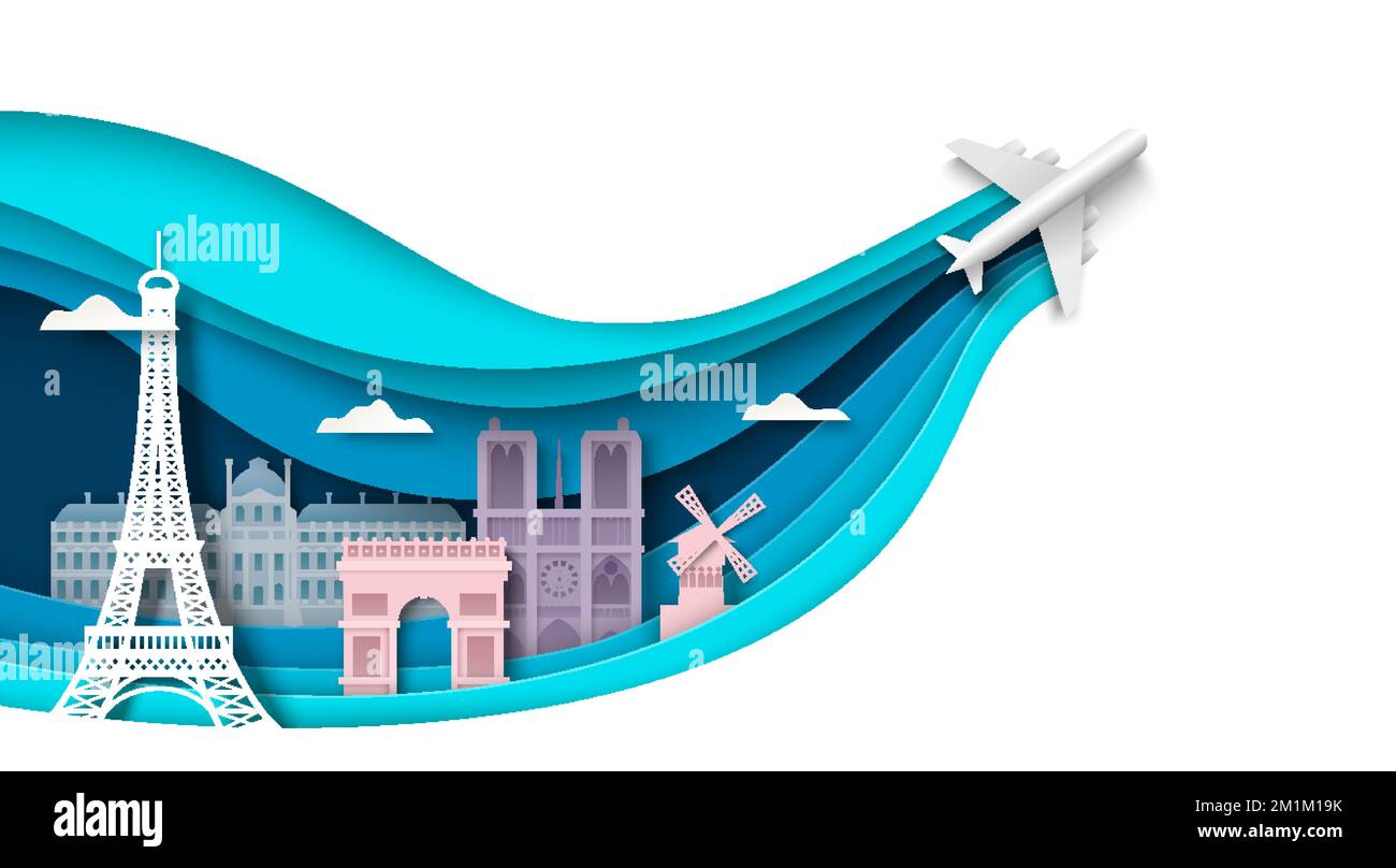 France world travel vector paris city skyline Stock Vector Image & Art ...