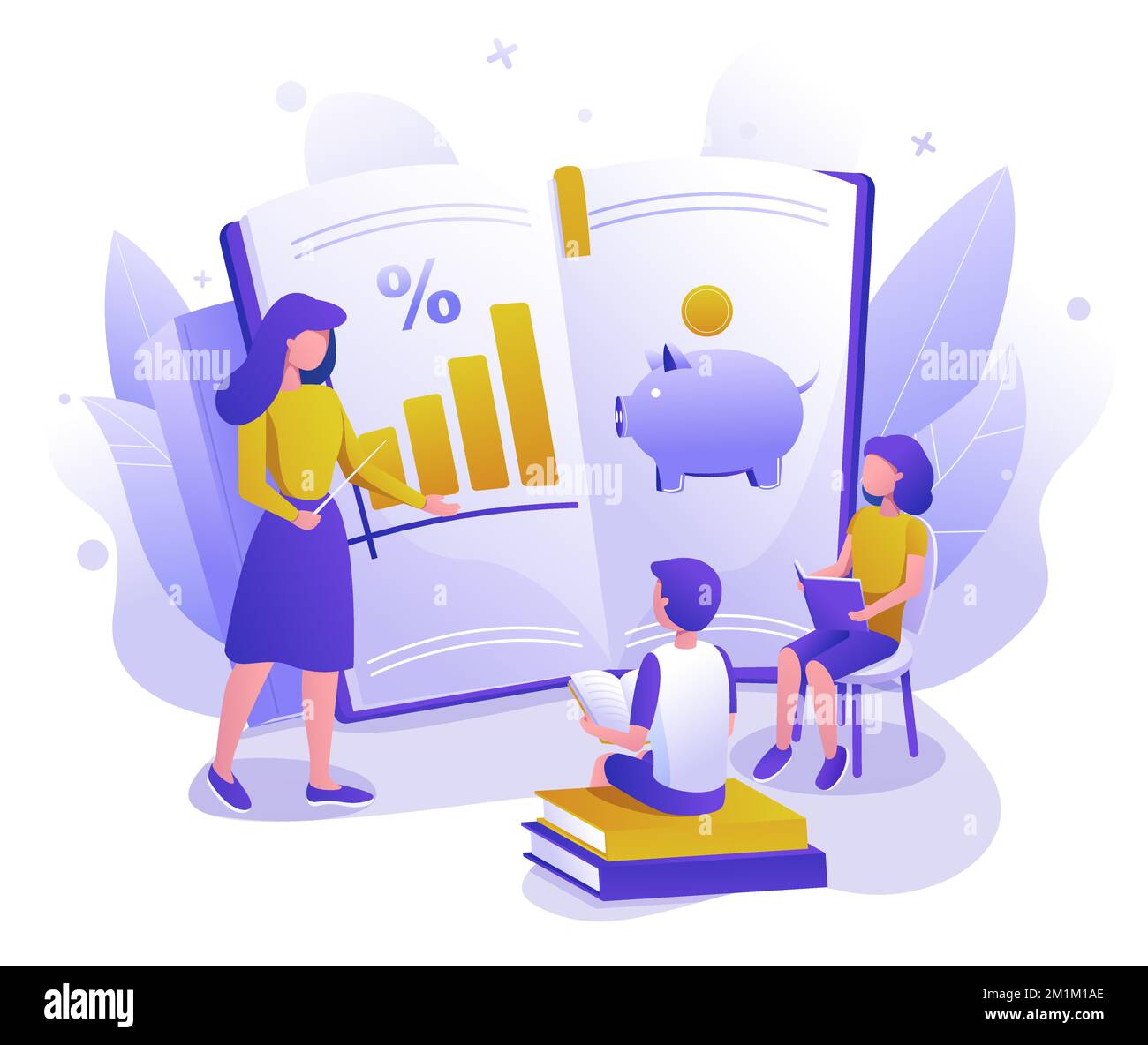 Investment save money education for kids vector Stock Vector Image ...