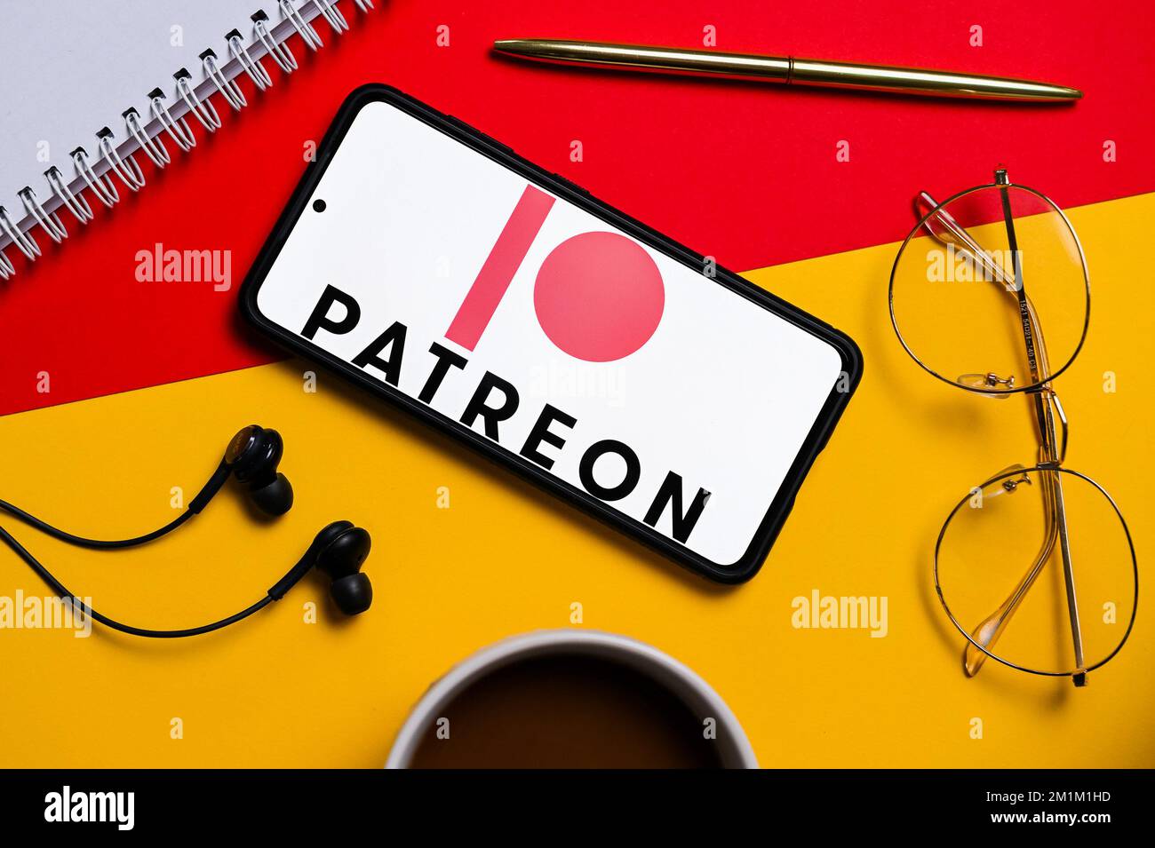In this photo illustration, a Patreon logo seen displayed on a ...