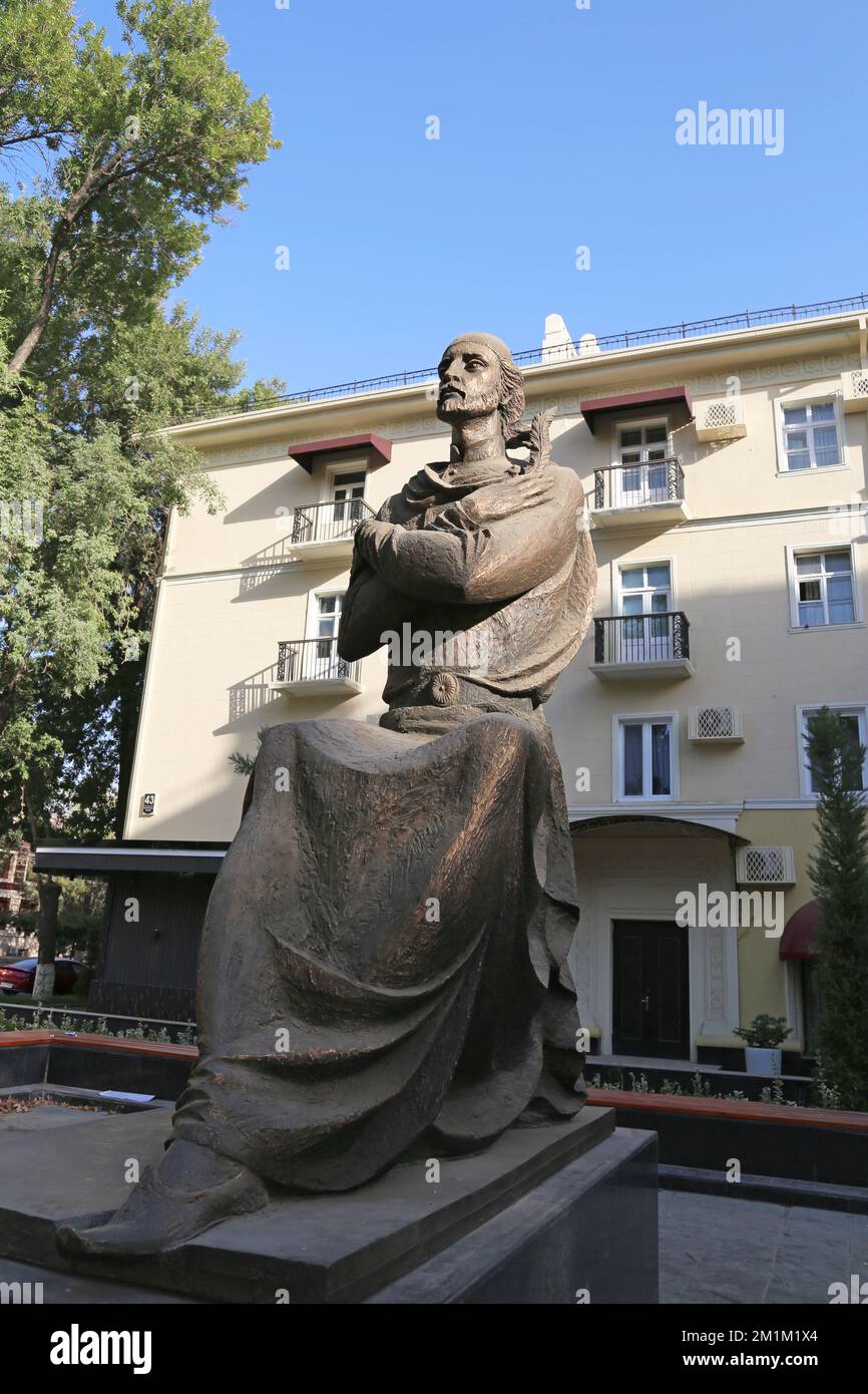 Statue of Georgian poet Shota Rustaveli (c1160-c1220), Shota Rustaveli ...