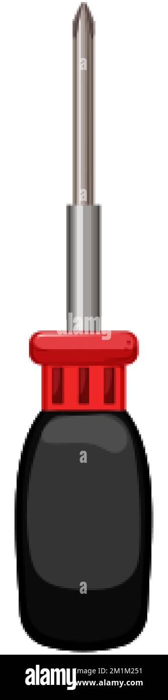 hand screwdriver tool cartoon vector illustration Stock Vector Image ...