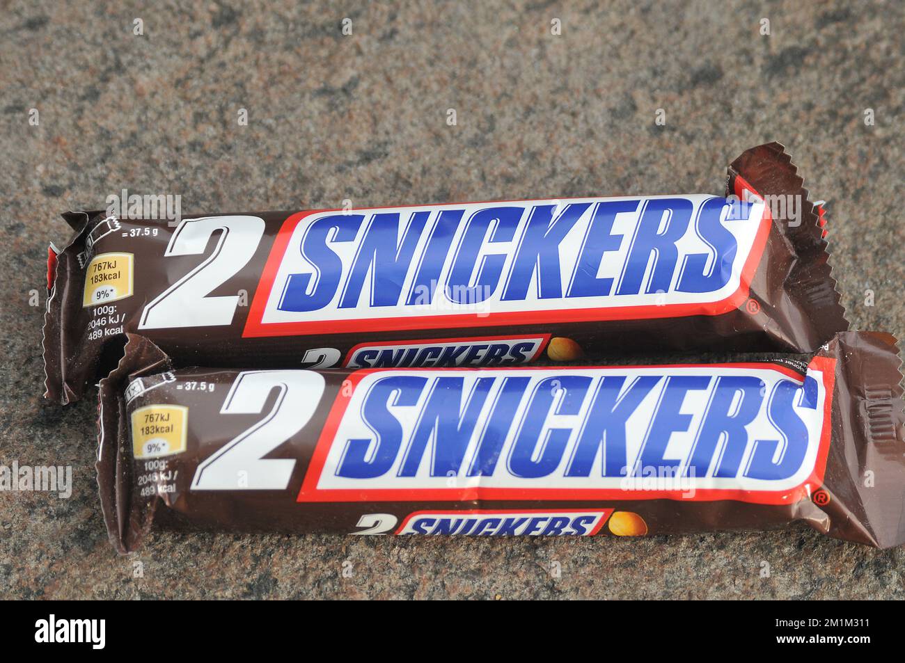 Copenhagen/Denmark/13 December 2022/Snickers bar chocolates in danish ...