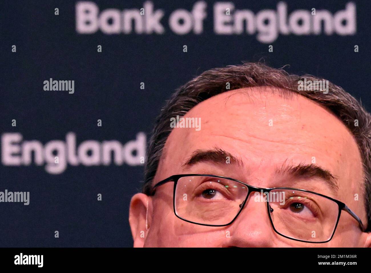 Governor of the Bank of England, Andrew Bailey, during the Bank of ...