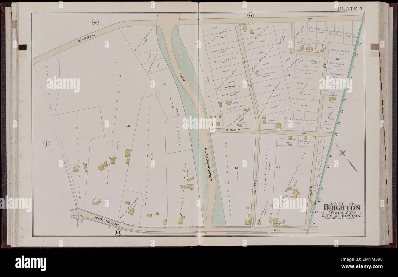 Atlas of the city of Boston, volume seven, Brighton, Mass. : from ...