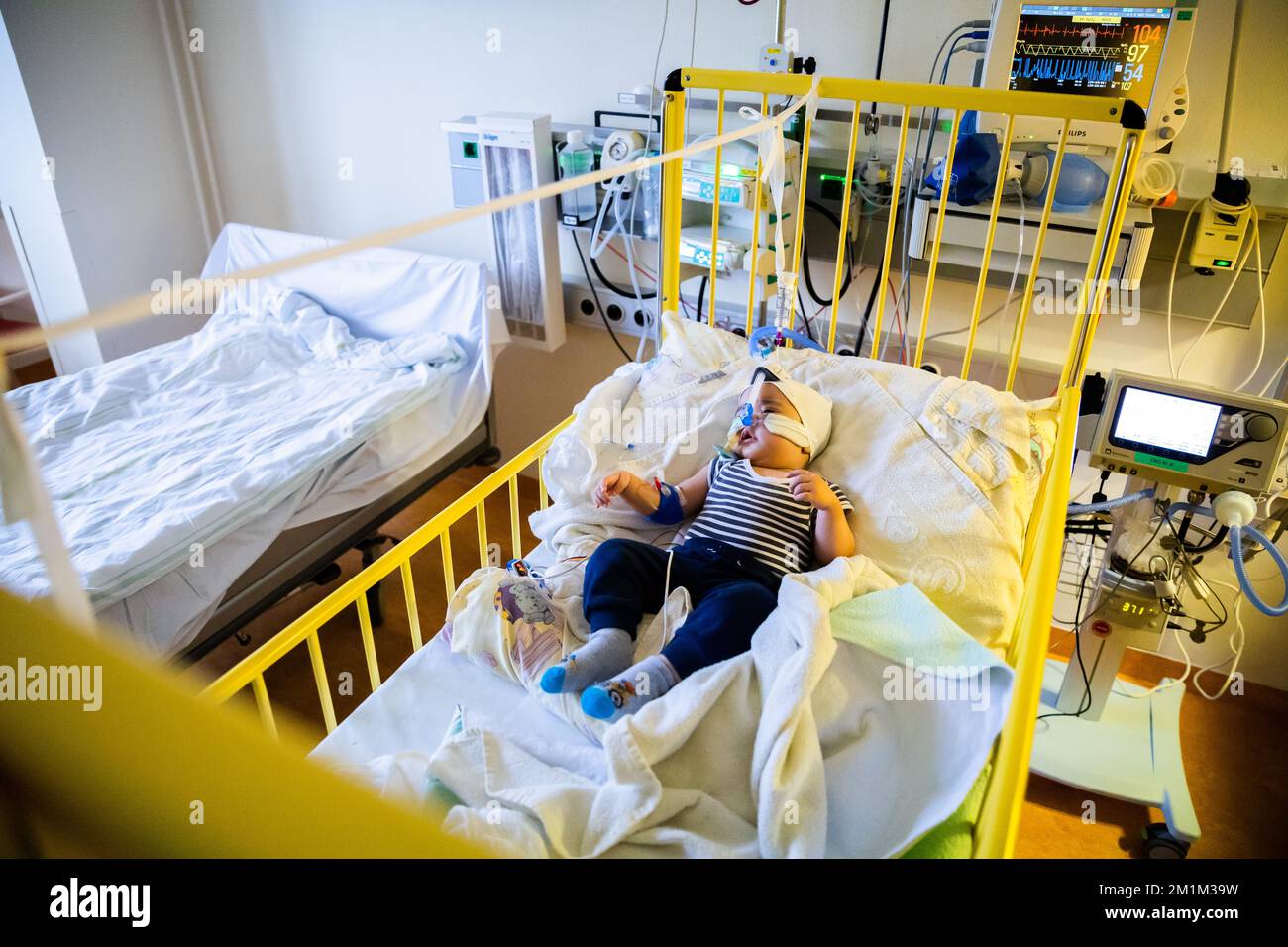 Berlin, Germany. 13th Dec, 2022. Eight-and-a-half-month-old Omran Salem ...