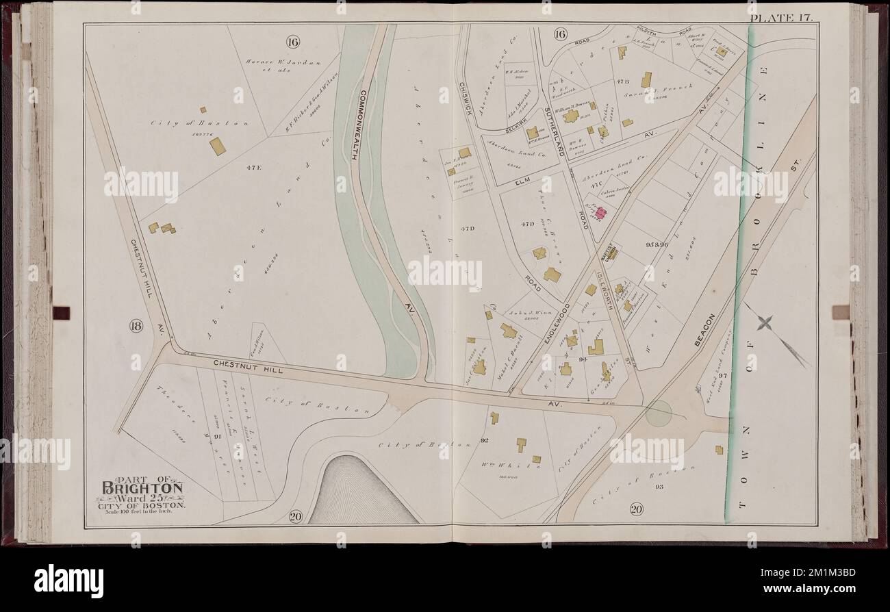 Atlas of the city of Boston, volume seven, Brighton, Mass. : from ...