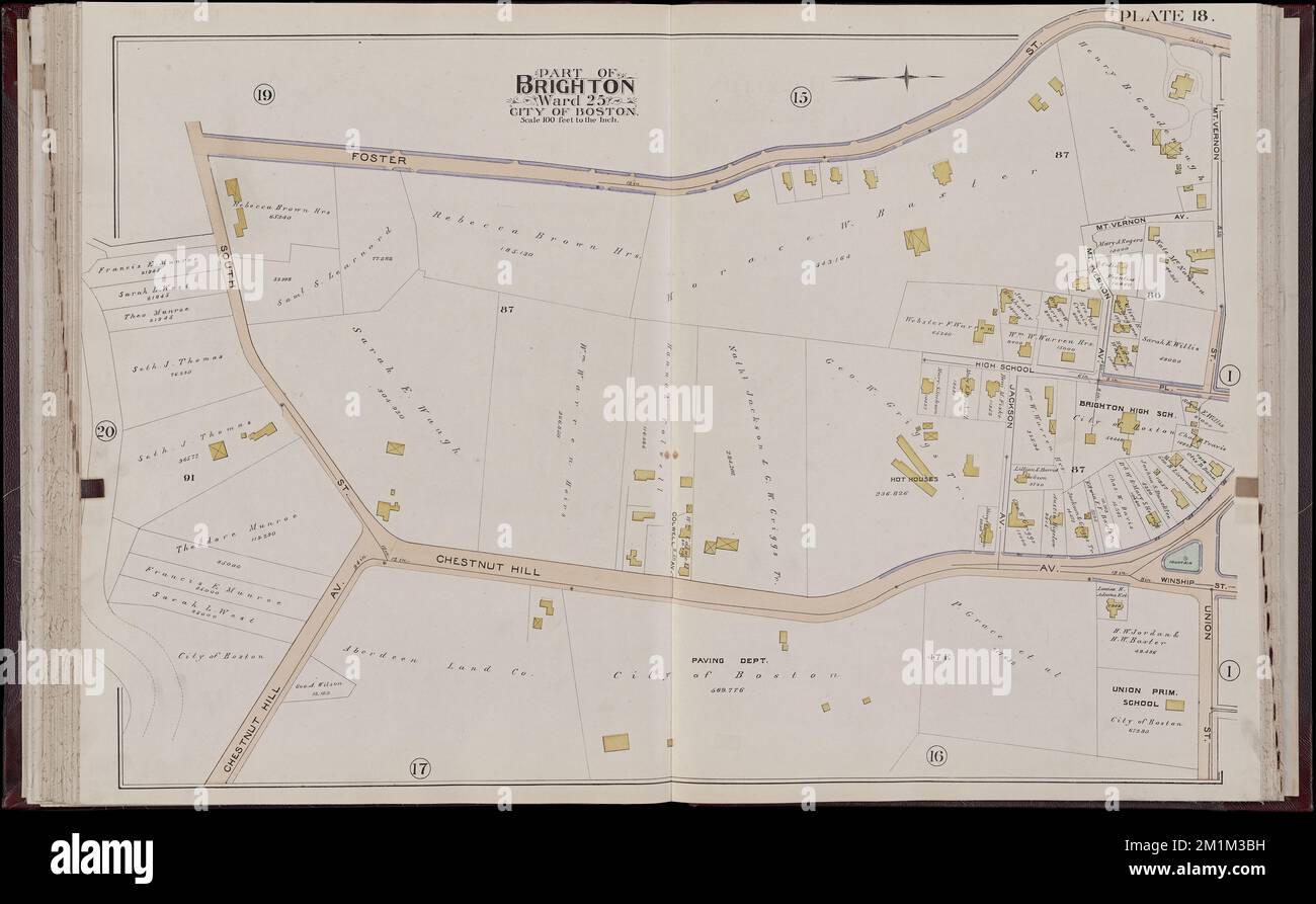 Atlas of the city of Boston, volume seven, Brighton, Mass. : from ...