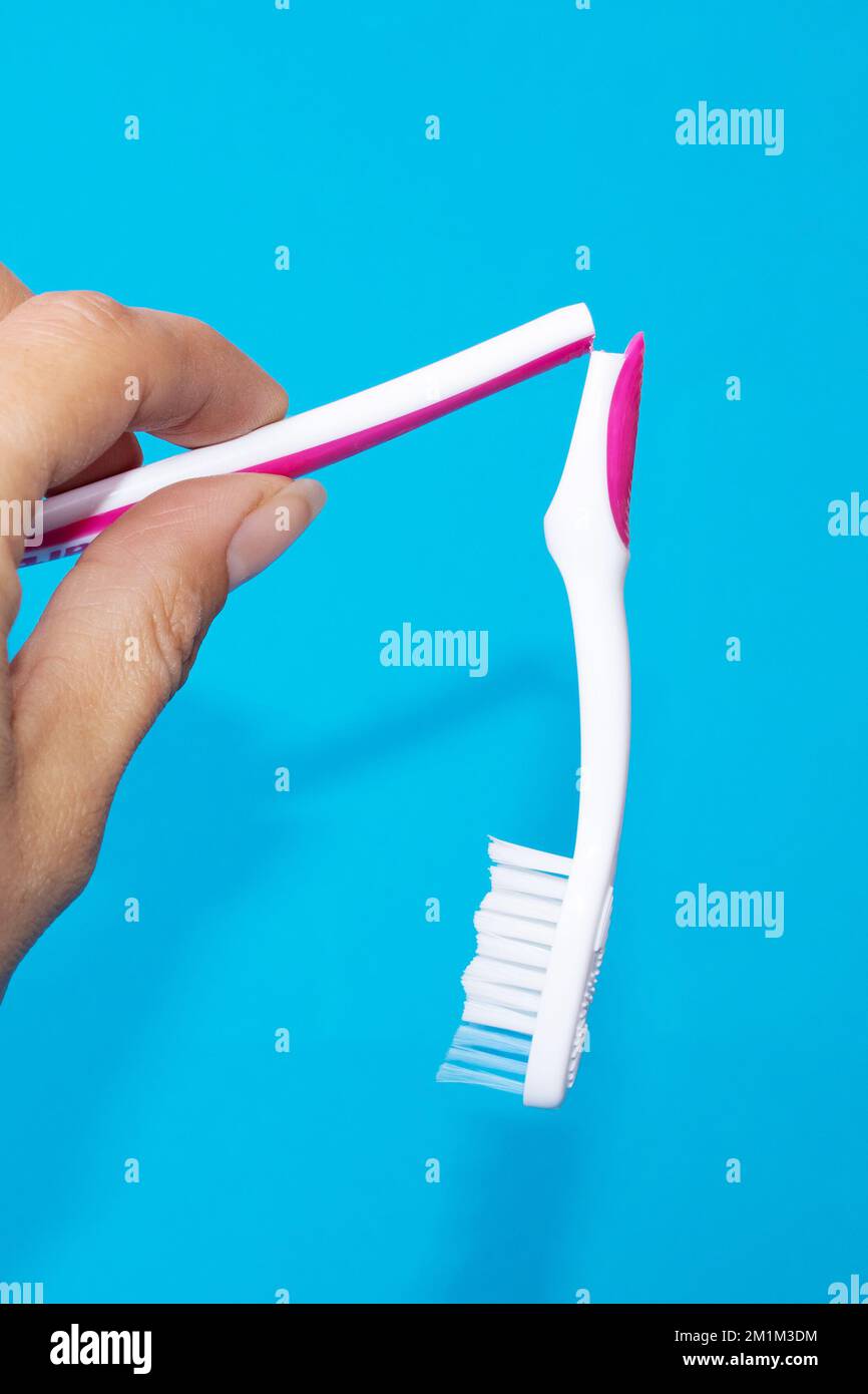 Broken toothbrush hi-res stock photography and images - Alamy