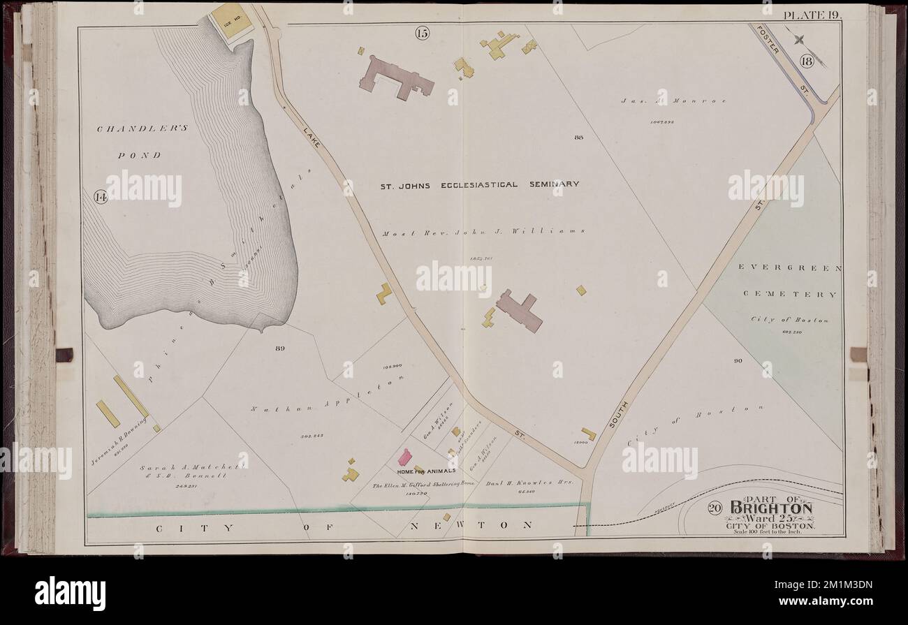 Atlas of the city of Boston, volume seven, Brighton, Mass. : from ...