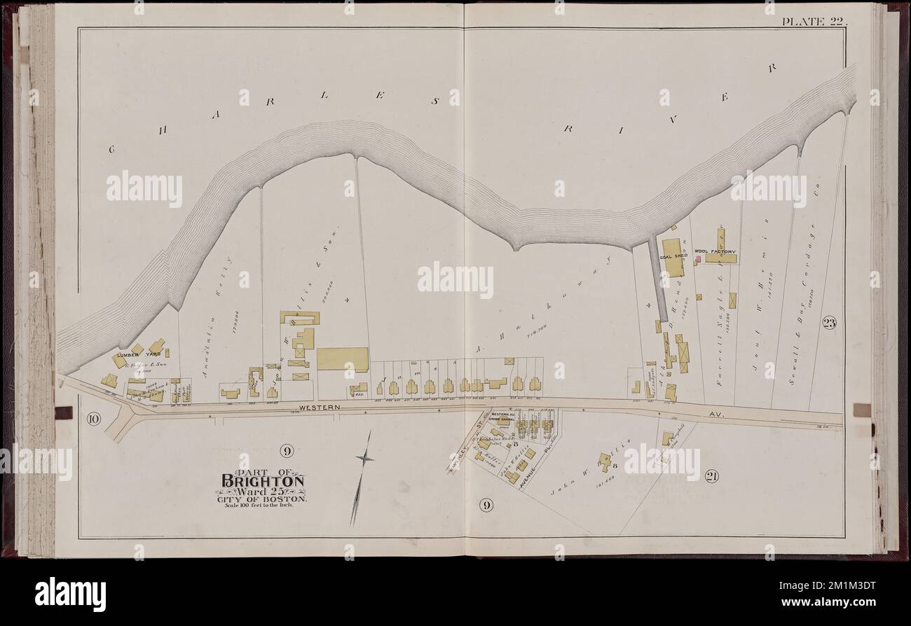 Atlas of the city of Boston, volume seven, Brighton, Mass. : from ...