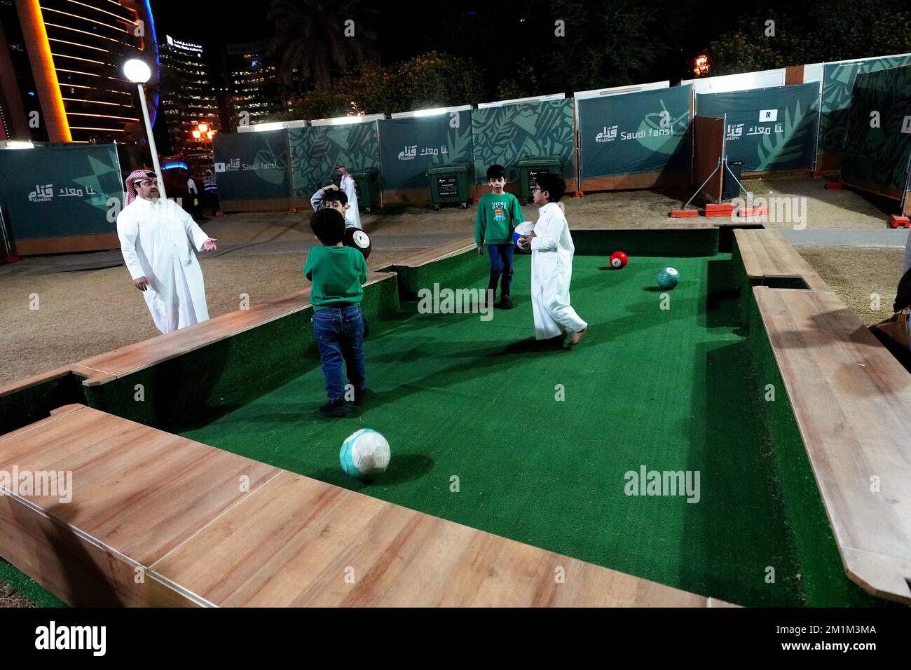 Street football during the FIFA World Cup Qatar 2022 in Corniche, Doha ...