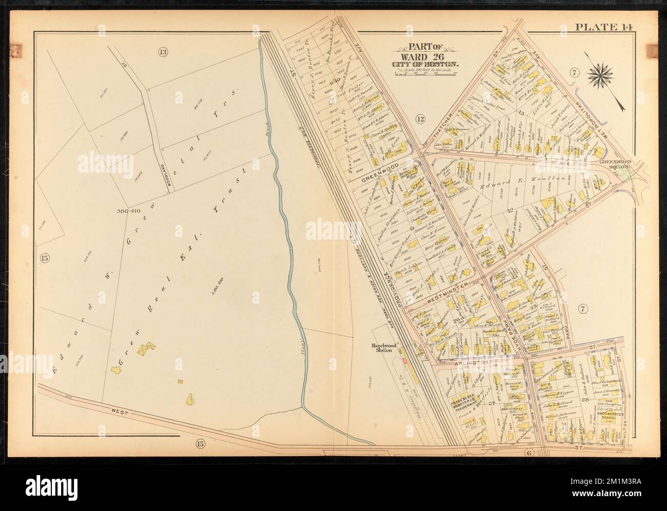 Atlas of the city of Boston, ward 26, Hyde Park : plate 14 , Boston ...
