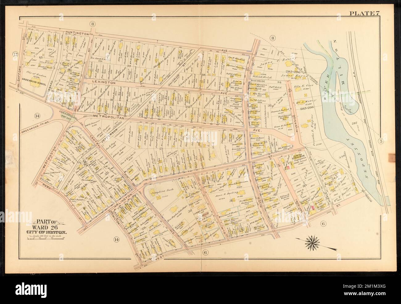 Atlas of the city of Boston, ward 26, Hyde Park : plate 7 , Boston Mass ...