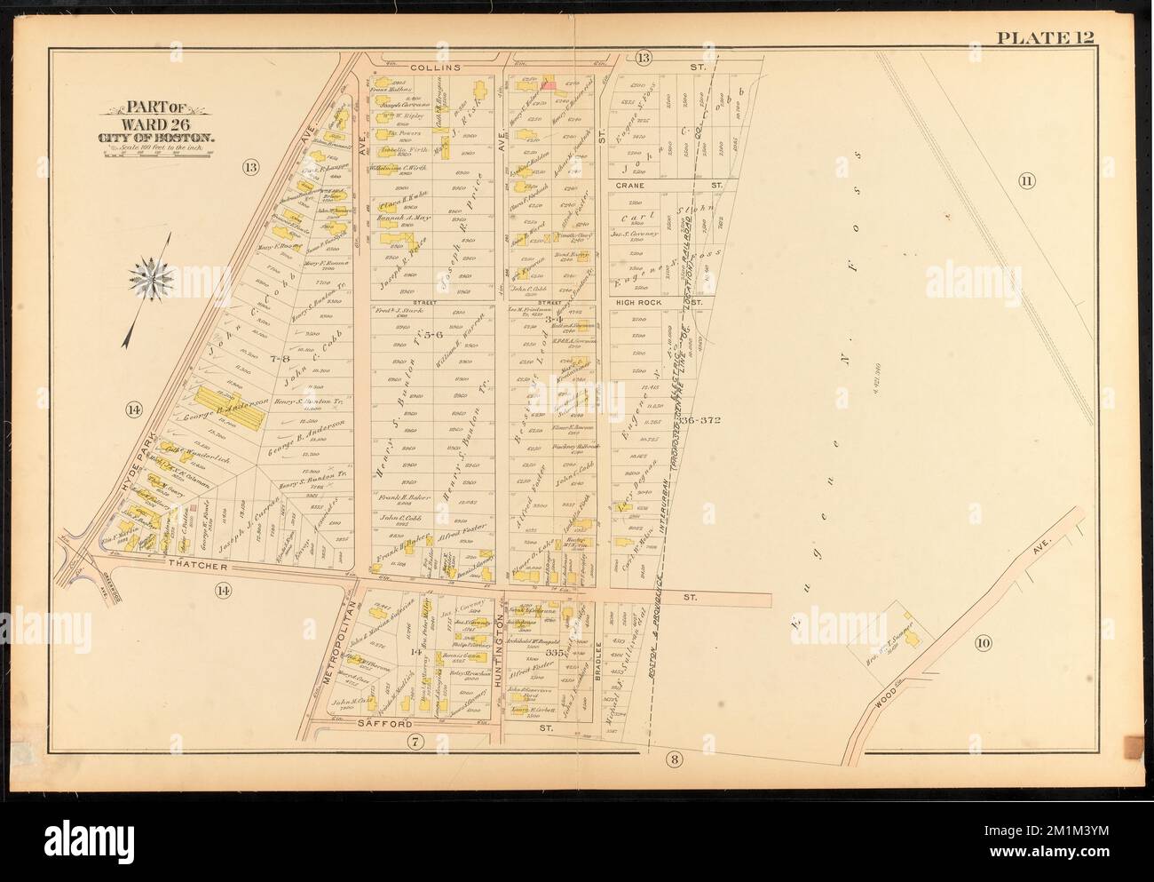 Atlas of the city of Boston, ward 26, Hyde Park : plate 12 , Boston ...