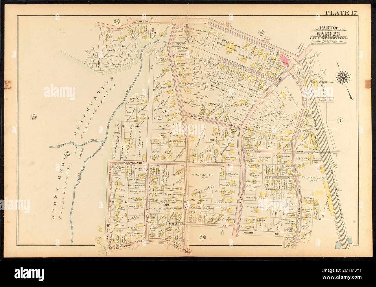 Atlas of the city of Boston, ward 26, Hyde Park : plate 17 , Boston ...