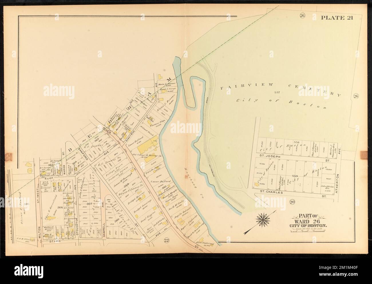Atlas of the city of Boston, ward 26, Hyde Park : plate 21 , Boston ...