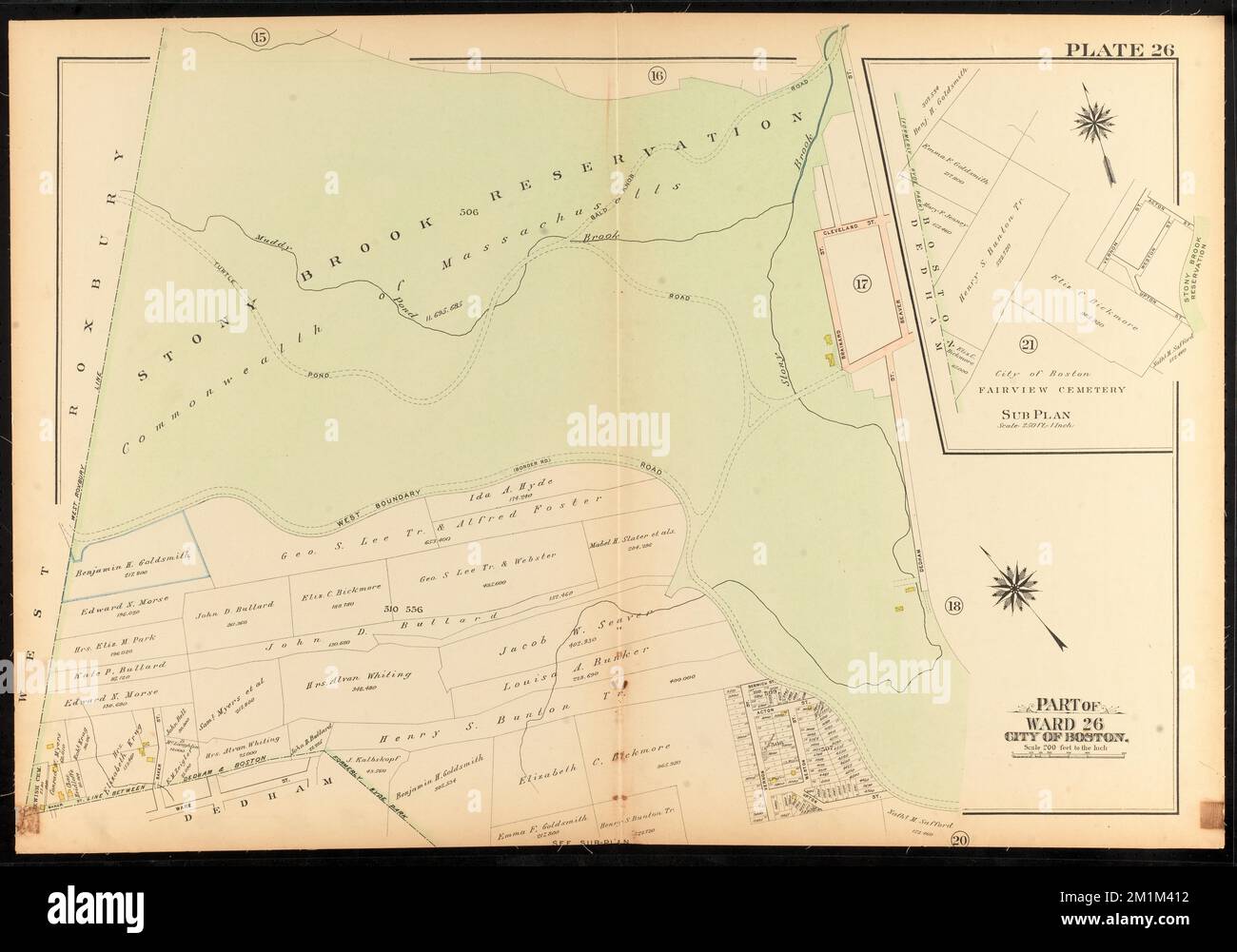 Atlas of the city of Boston, ward 26, Hyde Park : plate 26 , Boston ...