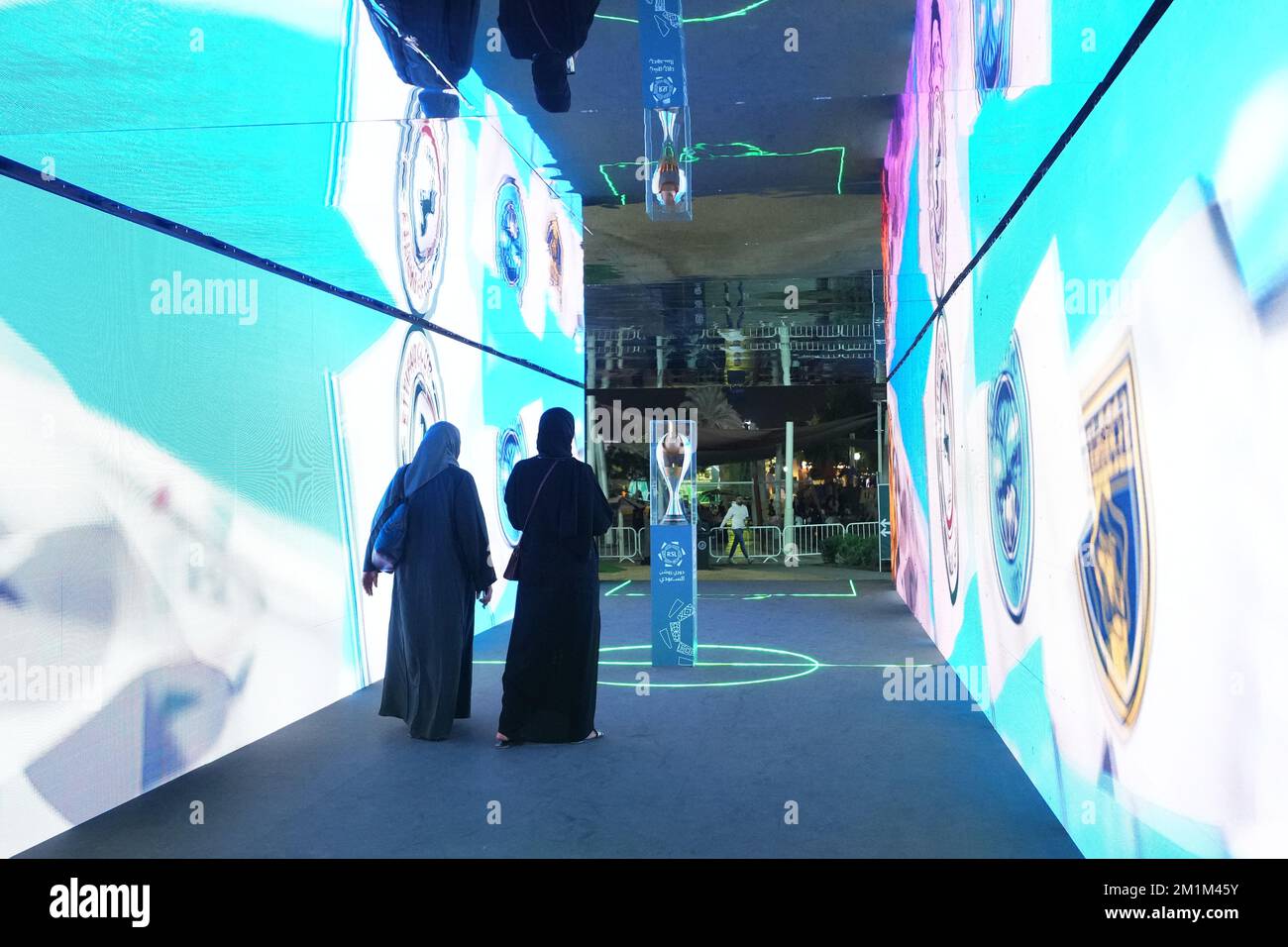 Corniche, Qatar. 11th Dec, 2022. Street football during the FIFA World ...