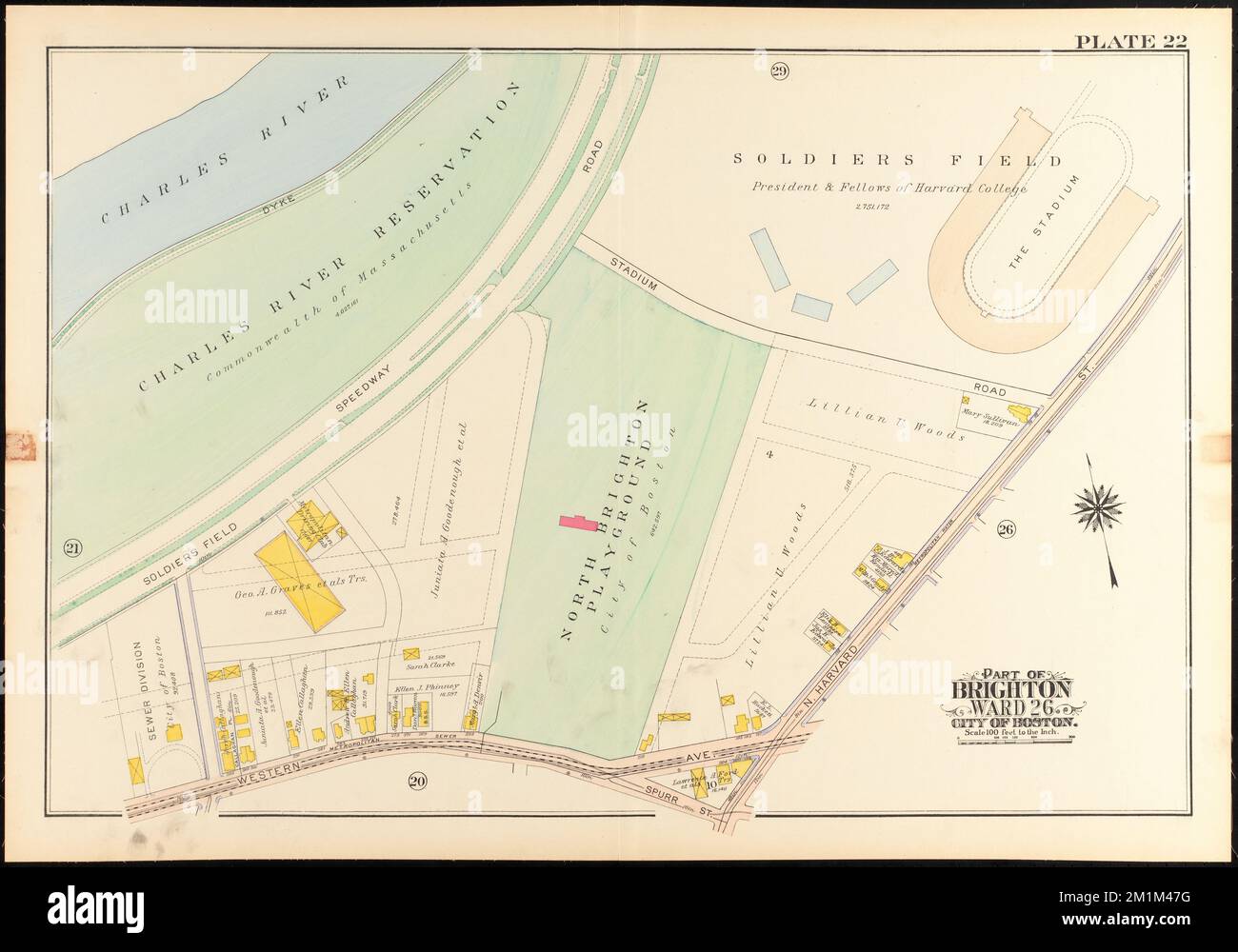 Atlas of the city of Boston, wards 25 & 26, Brighton : plate 22 ...