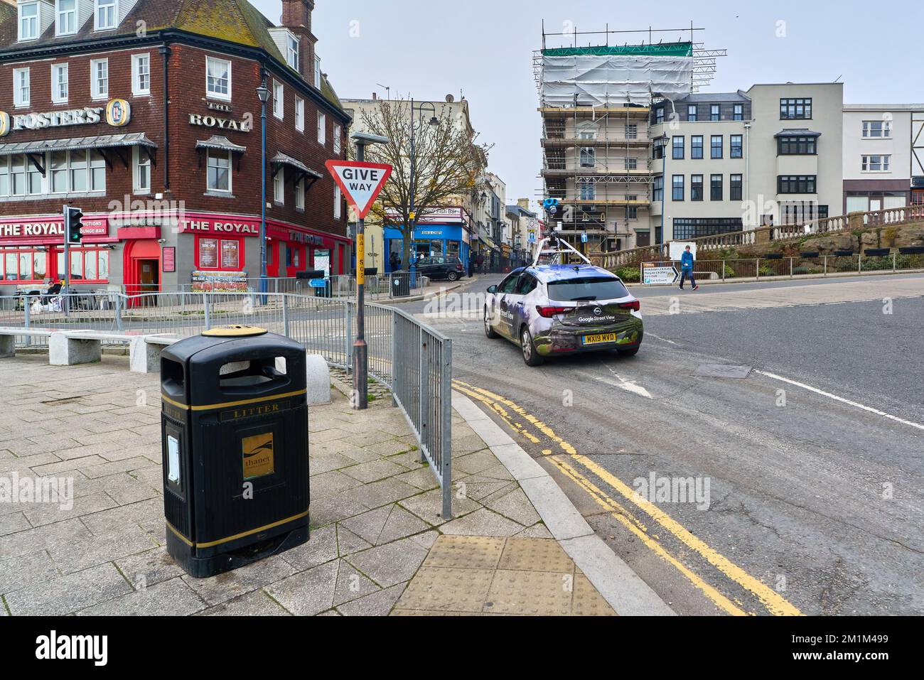 The Google Street View car photographing the streets of Ramsgate, UK ...
