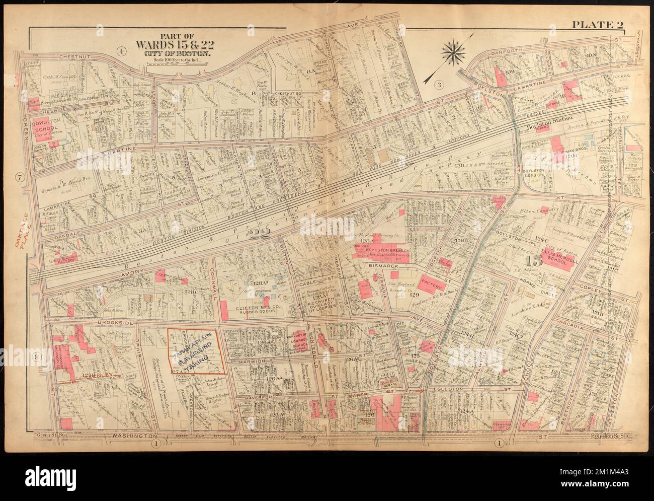 Atlas of the city of Boston, West Roxbury : plate 2 , Boston Mass ...