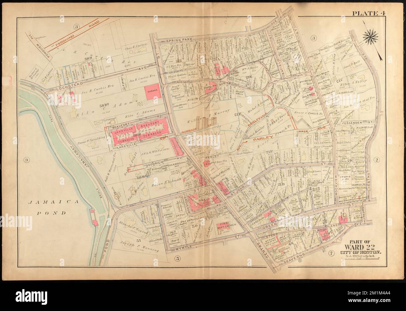 Atlas of the city of Boston, West Roxbury : plate 4 , Boston Mass ...