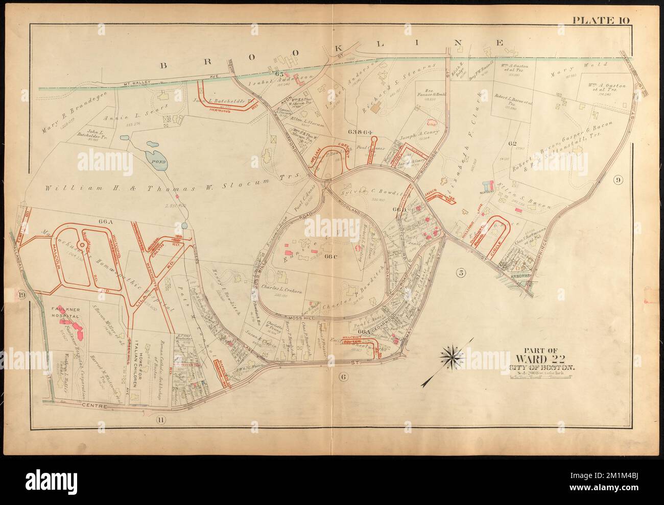 Atlas of the city of Boston, West Roxbury : plate 10 , Boston Mass ...