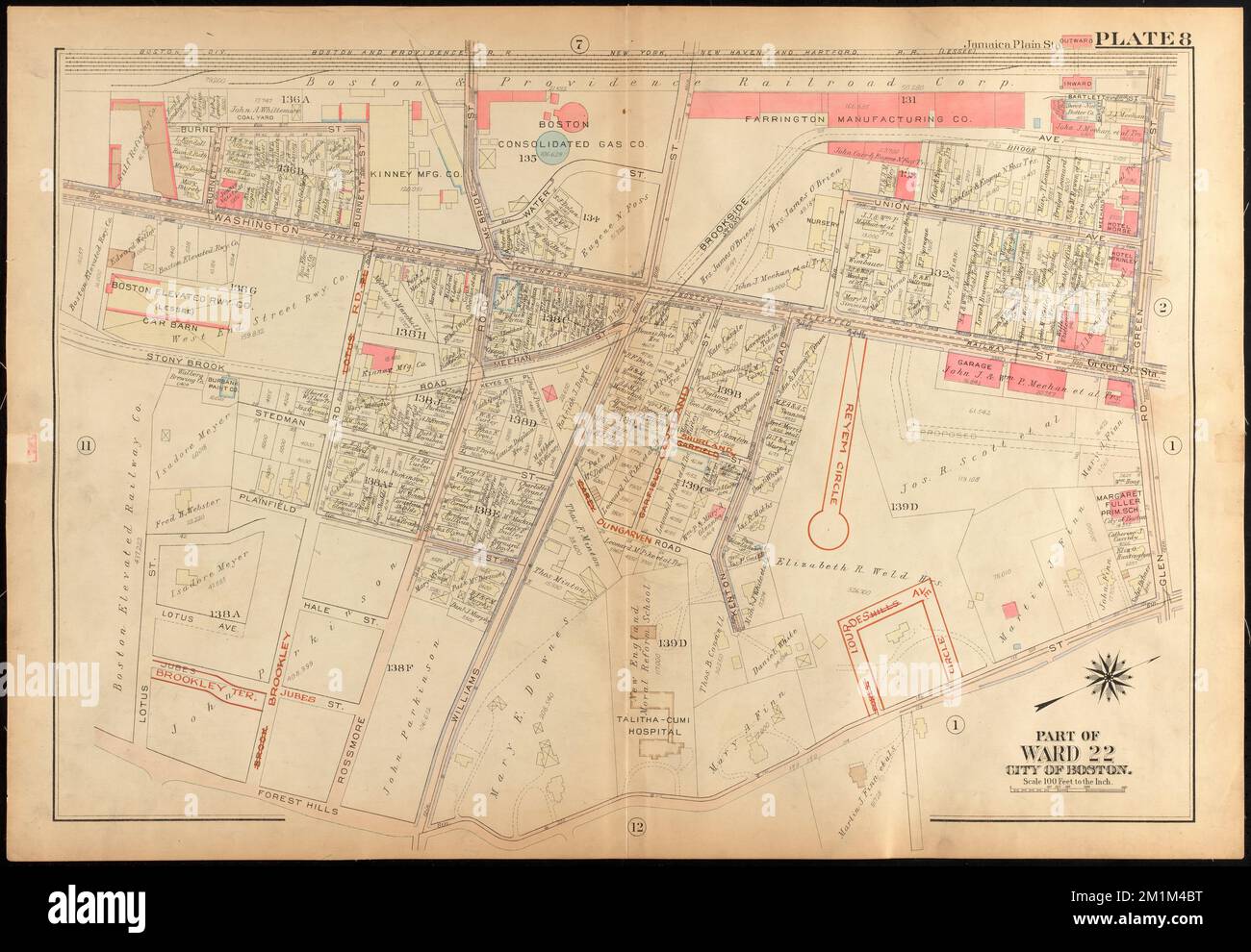 Atlas of the city of Boston, West Roxbury : plate 8 , Boston Mass ...