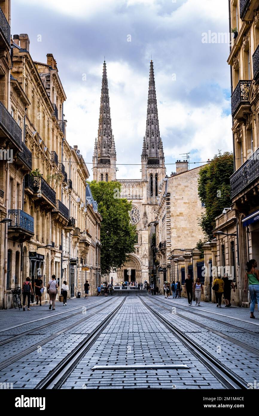 Bordeaux Cathedral, Roman Catholic Saint Andrew church Stock Photo - Alamy