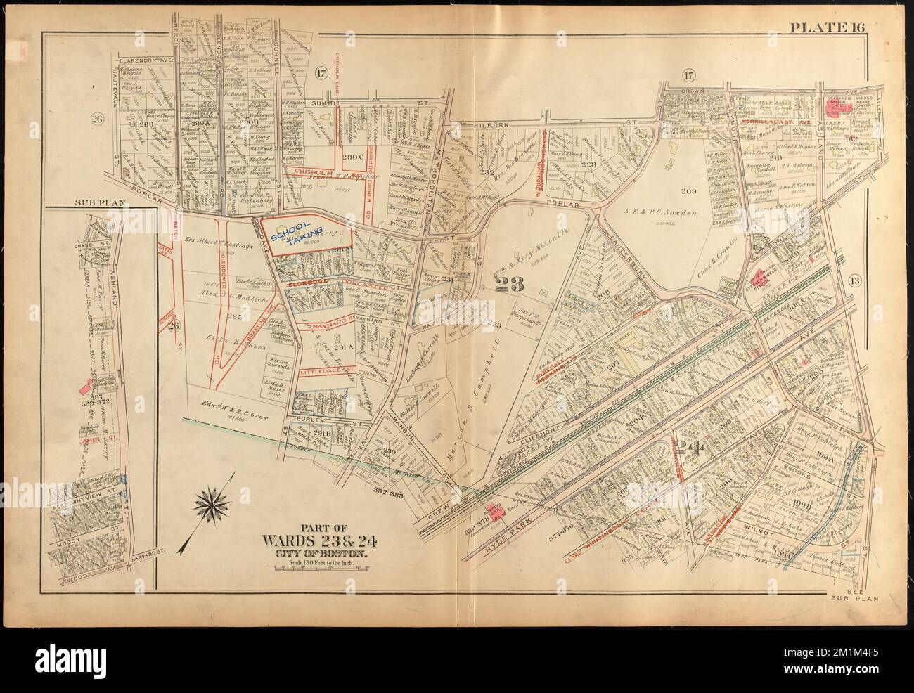 Atlas of the city of Boston, West Roxbury : plate 16 , Boston Mass ...
