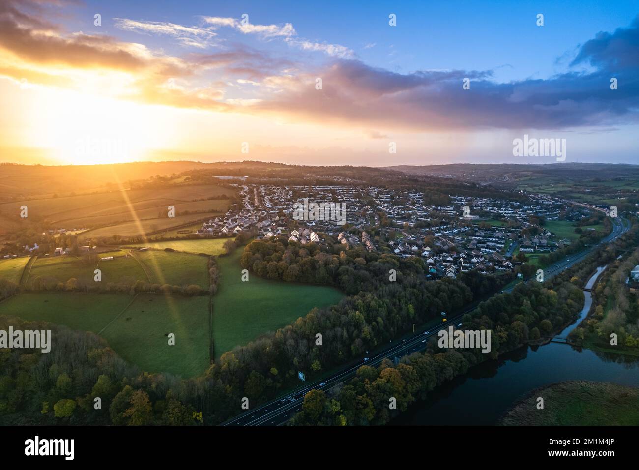 Newton abbot aerial hi-res stock photography and images - Alamy
