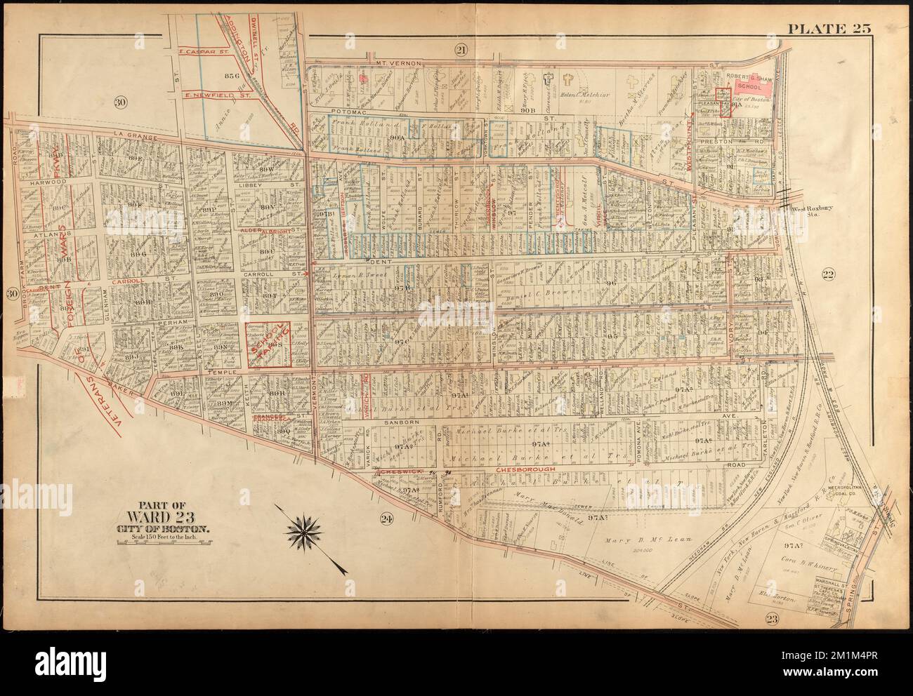 Atlas of the city of Boston, West Roxbury : plate 25 , Boston Mass ...