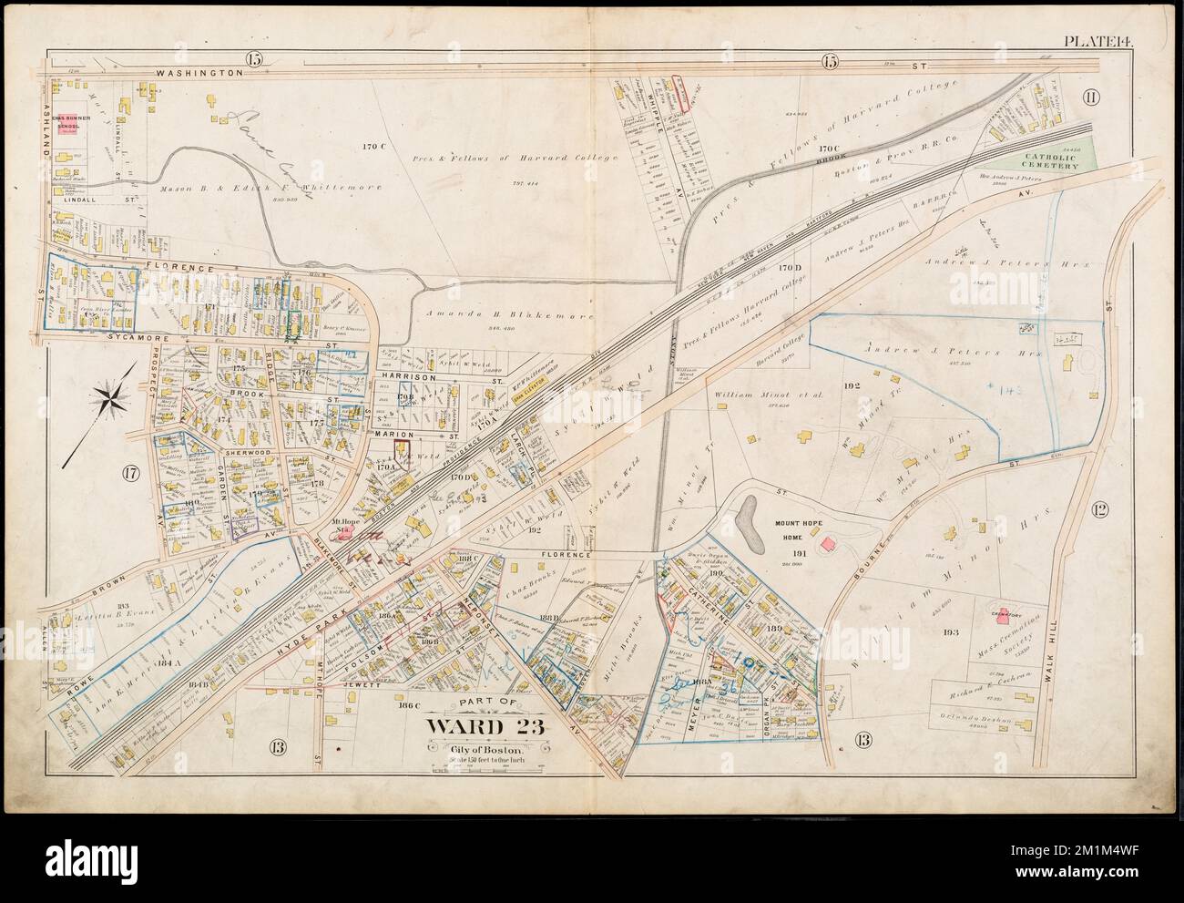 Atlas of the city of Boston, West Roxbury : plate 14 , Boston Mass ...