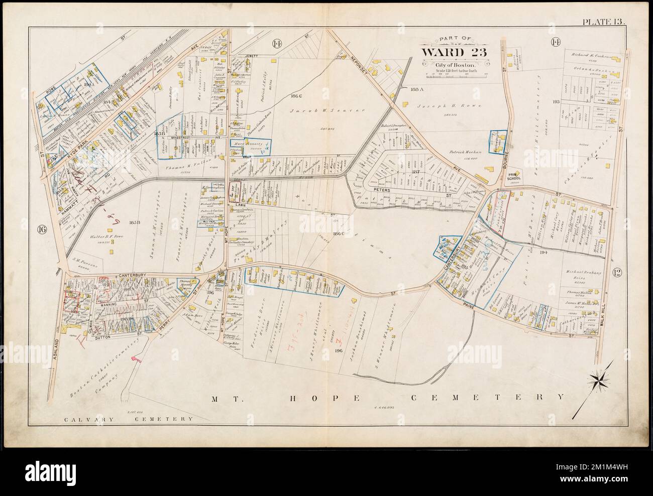 Atlas of the city of Boston, West Roxbury : plate 13 , Boston Mass ...