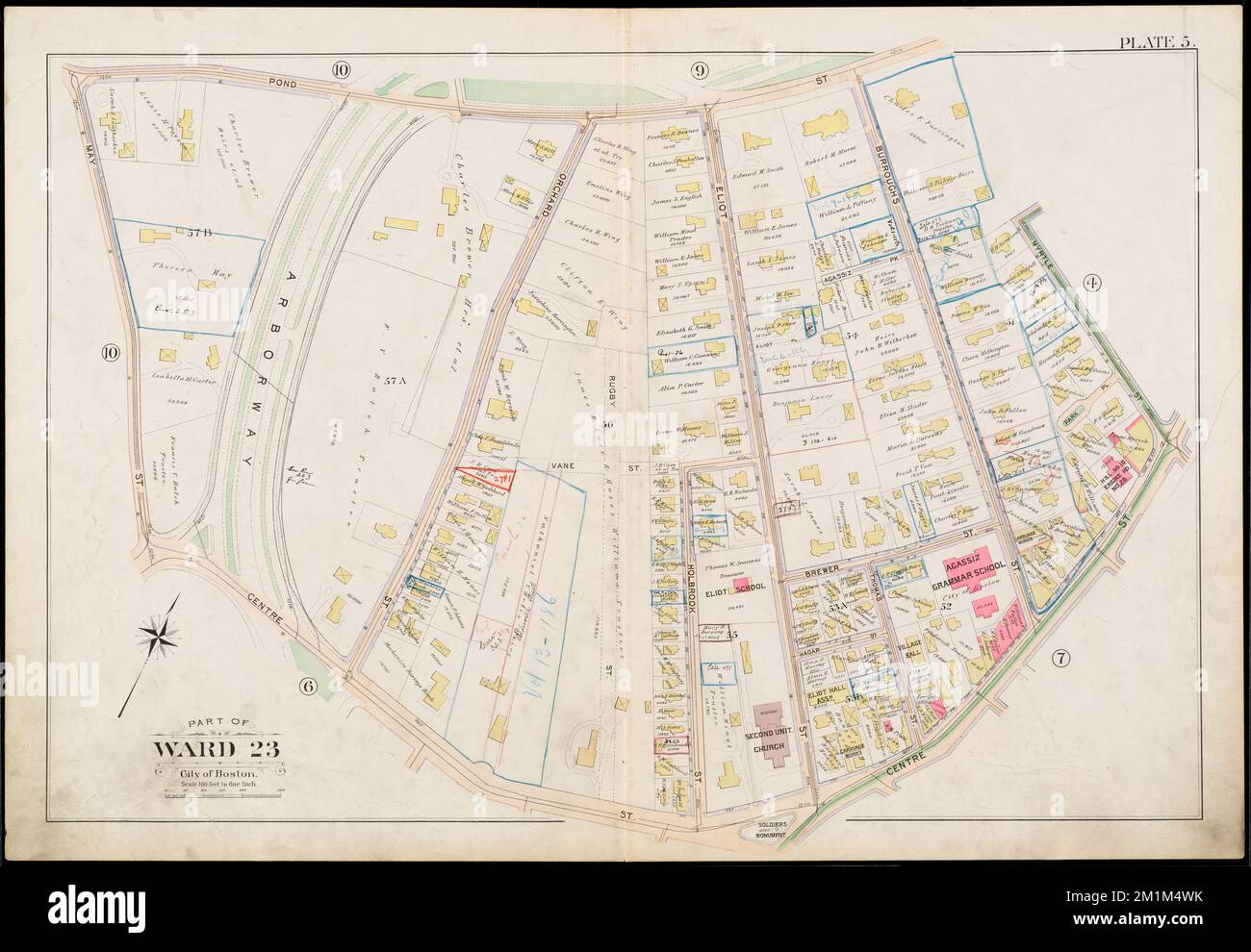 Atlas of the city of Boston, West Roxbury : plate 5 , Boston Mass ...