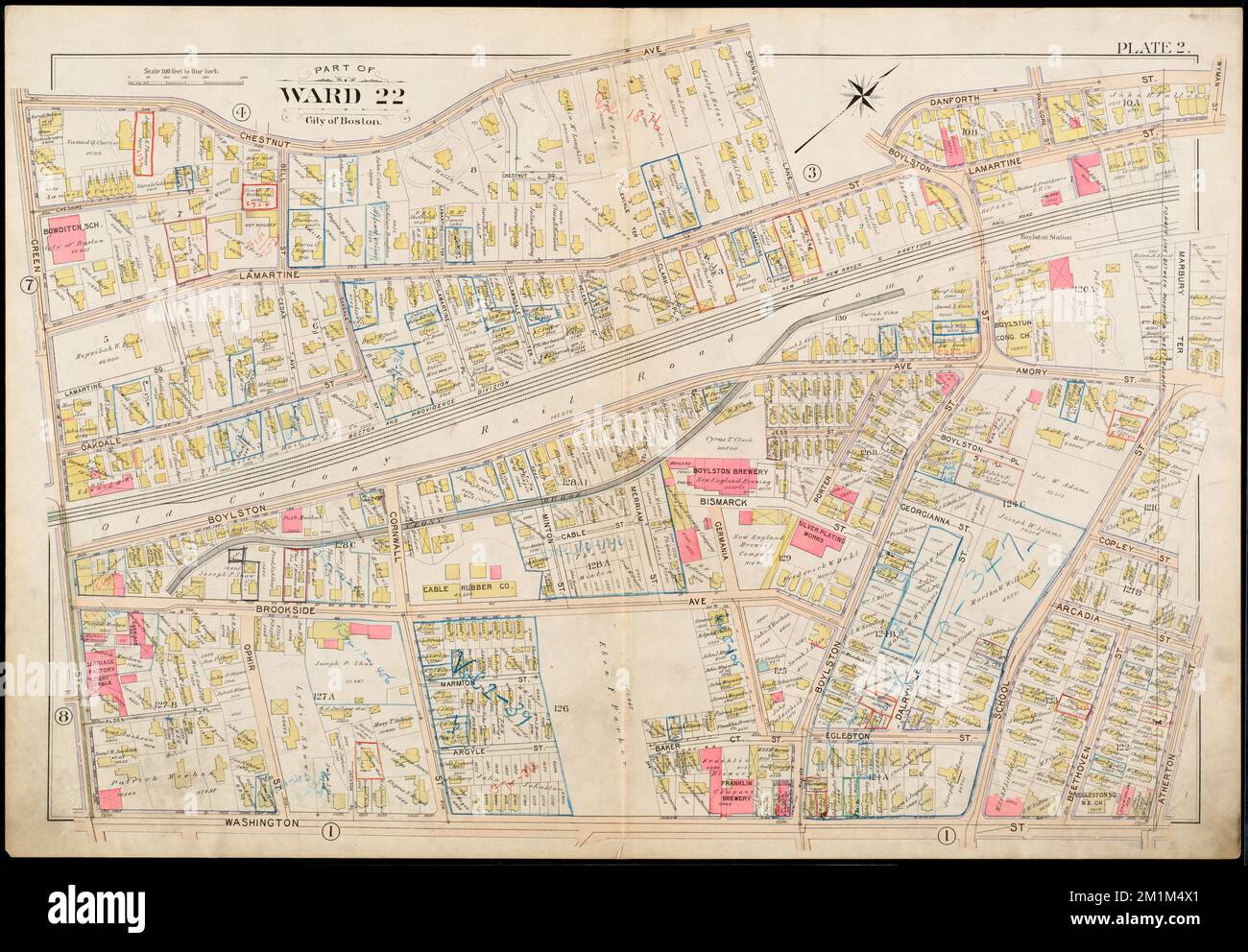 Atlas of the city of Boston, West Roxbury : plate 2 , Boston Mass ...