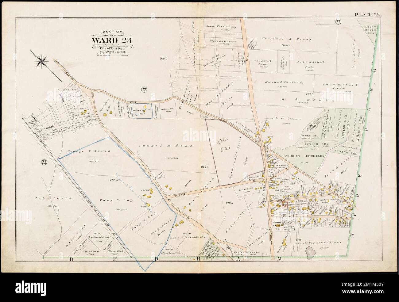 Atlas of the city of Boston, West Roxbury : plate 28 , Boston Mass ...