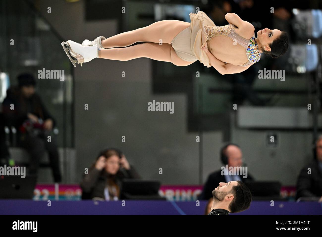 Deanna STELLATO-DUDEK & Maxime DESCHAMPS (CAN), during Senior Pairs ...