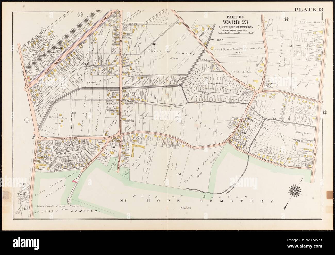 Atlas of the city of Boston, West Roxbury : plate 13 , Boston Mass ...