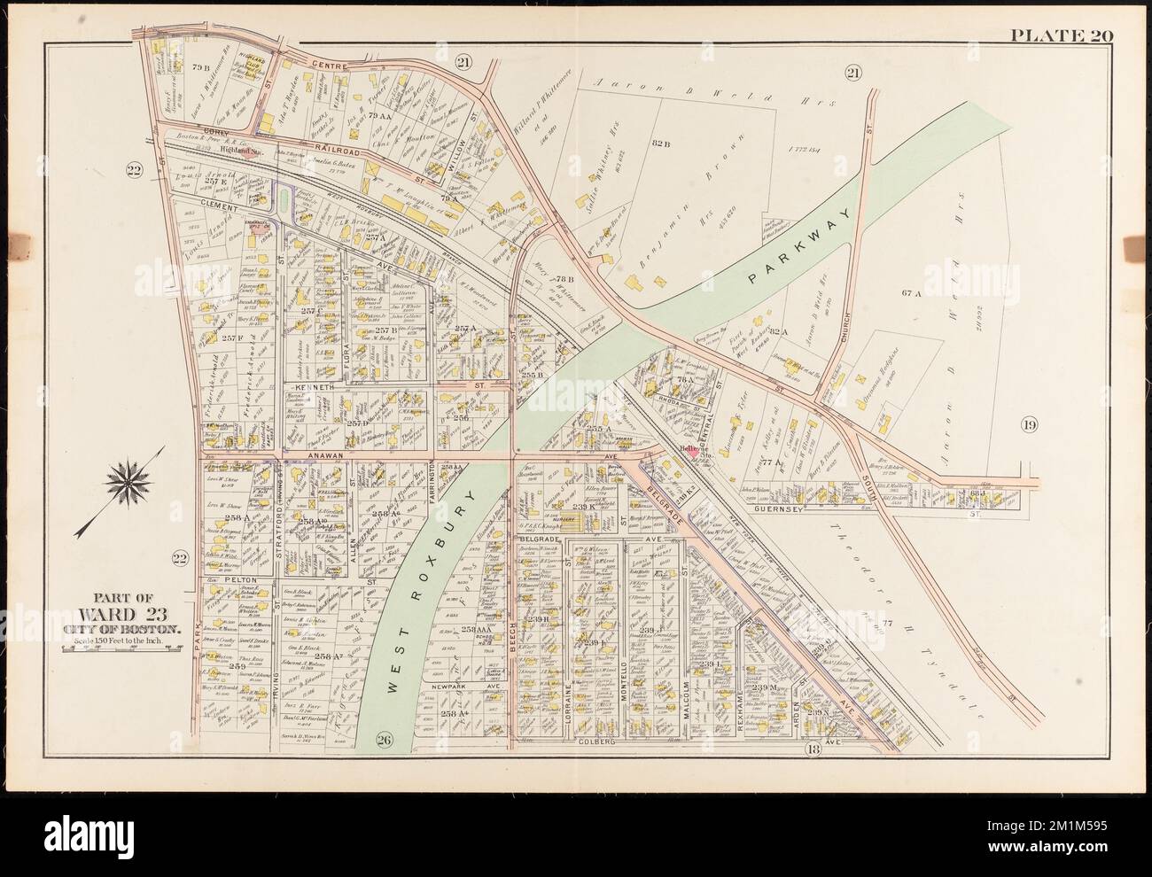 Atlas of the city of Boston, West Roxbury : plate 20 , Boston Mass ...