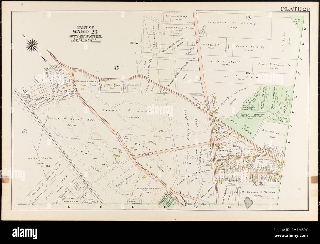 Atlas of the city of Boston, West Roxbury : plate 28 , Boston Mass ...