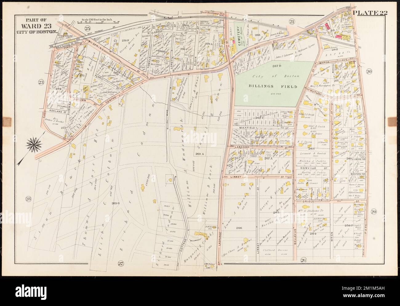 Atlas of the city of Boston, West Roxbury : plate 22 , Boston Mass ...