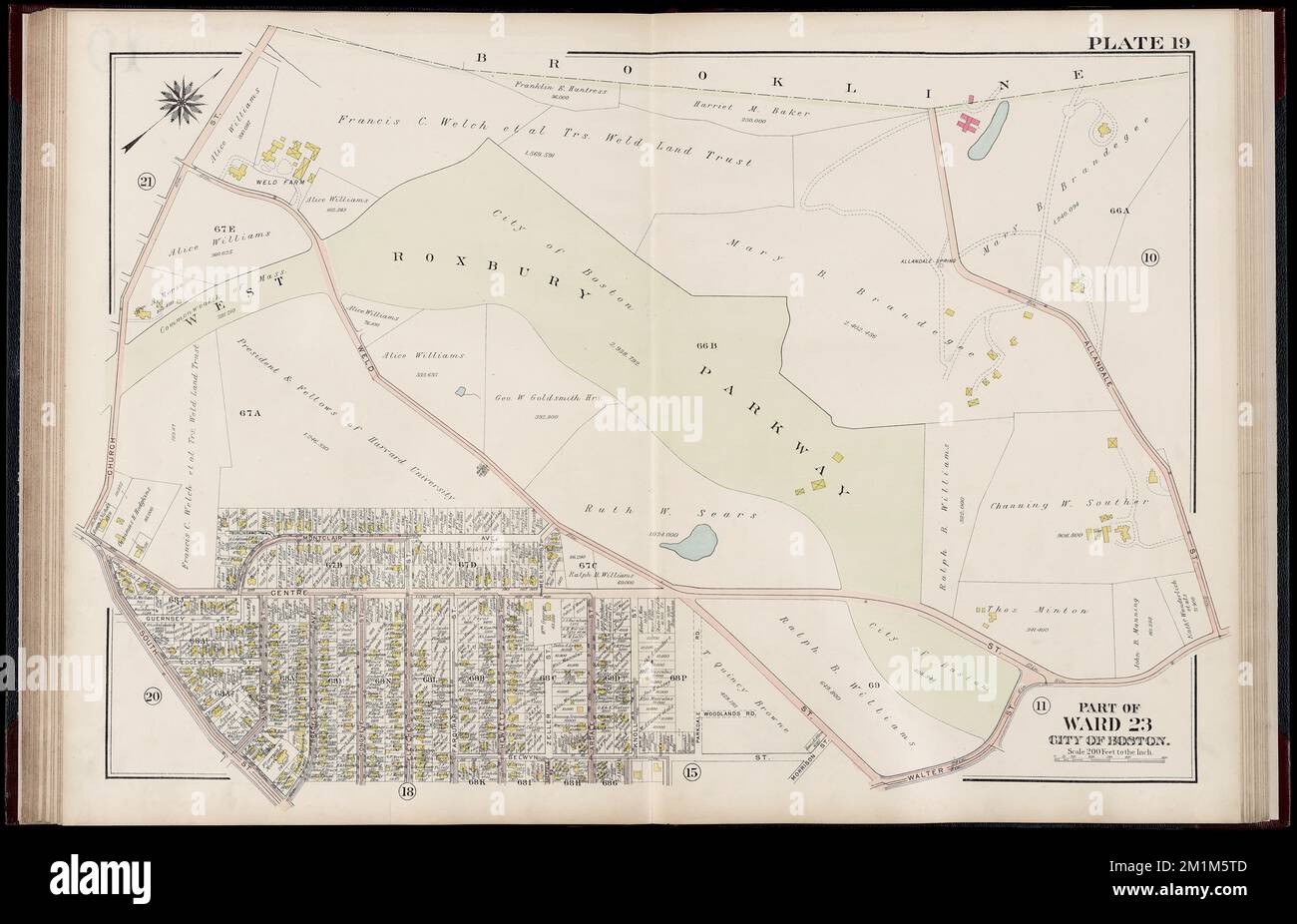 Atlas of the city of Boston, West Roxbury : from actual surveys and ...