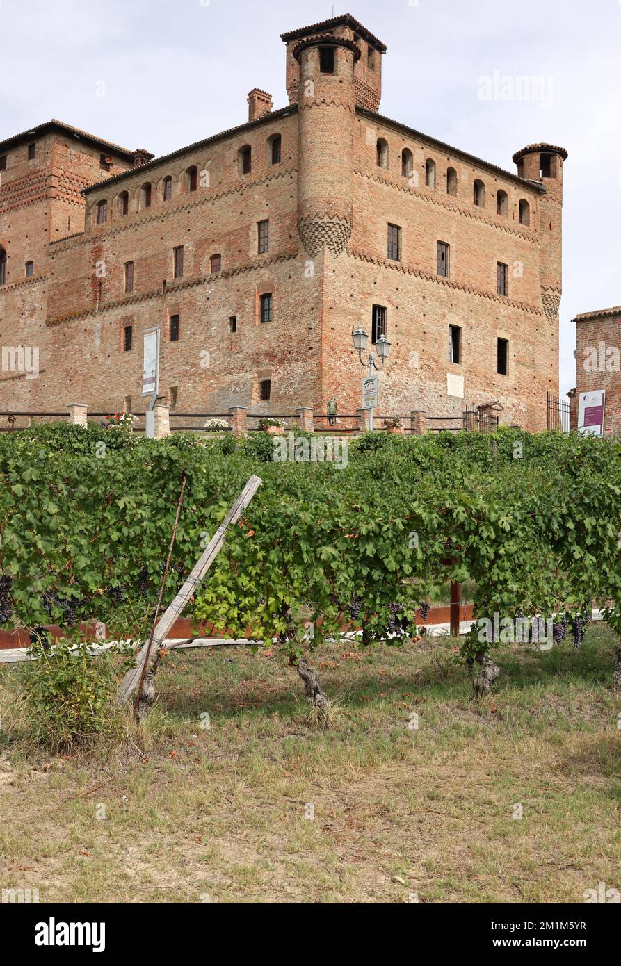 The Castle of Grinzane Cavour, Langhe region, Piedmont, Italy Stock ...