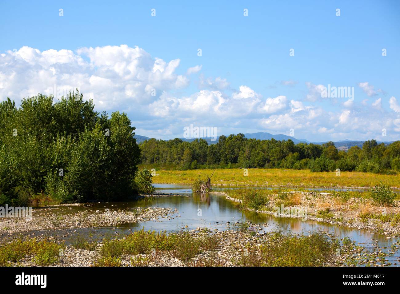 landscape of the Taro River Regional Park, Parma Italy Stock Photo - Alamy