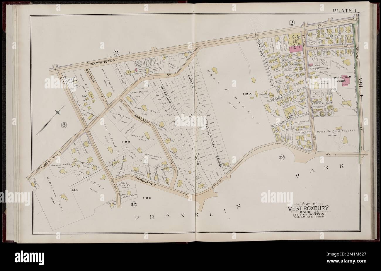 Atlas of the city of Boston, West Roxbury, Mass., volume six : from ...
