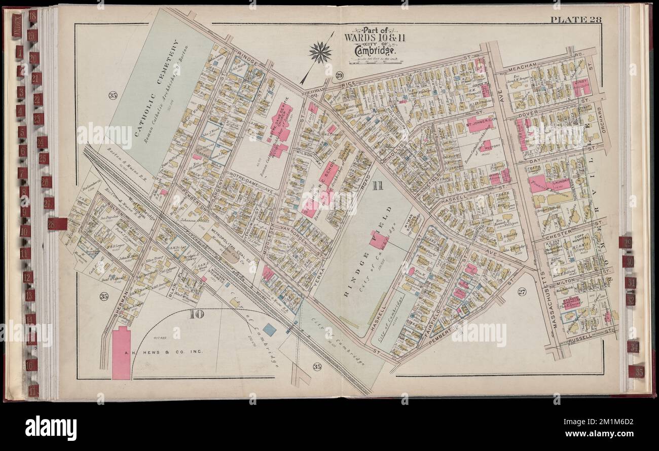 Atlas of the city of Cambridge, Massachusetts : from actual surveys and ...