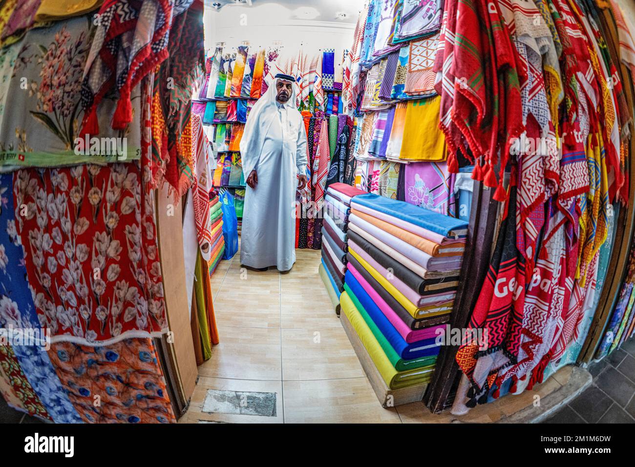 Qatari man in Souq Waqif Traditional Market during the FIFA World Cup ...