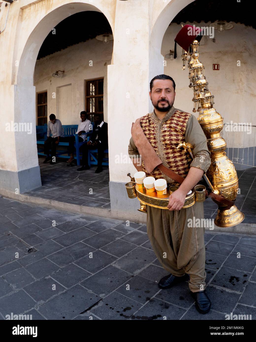 Qatari men in Souq Waqif Traditional Market during the FIFA World Cup ...